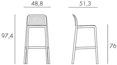 STIMA Barová židle BORA