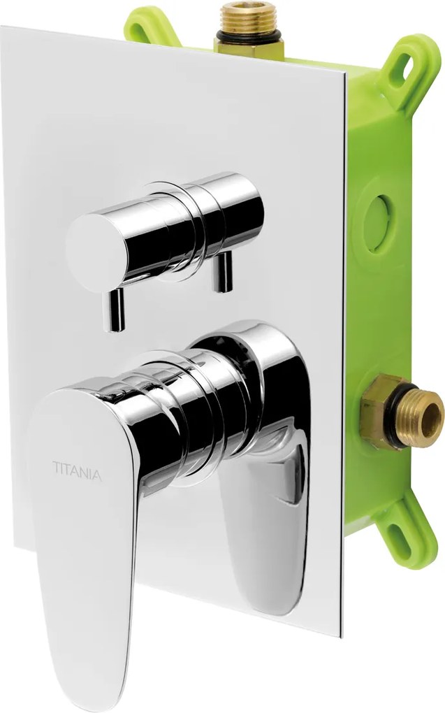 Novaservis Titania Smart Podomítková baterie s boxem 2 vývody, chrom, BOX98051R,0