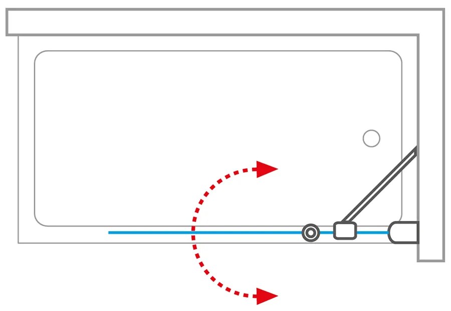 Roth Dvoudílná vanová zástěna CI BAF Varianta: šířka: 110 cm, orientace: Uni - (CI BAF/1100 - CI BAF 110150 NPE), Barva profilů a typ výplně: profily: černá (elox), výplň: transparent