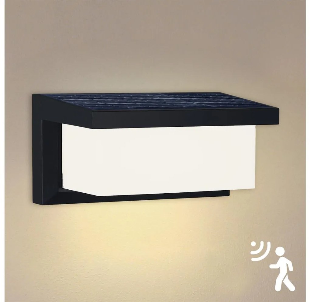 Brilagi - LED Solární nástěnné svítidlo se senzorem BRICKY LED/5W/6V IP65