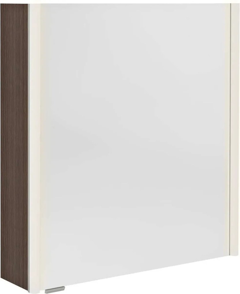 Sapho Alix - Zrcadlová skříňka s LED osvětlením 66x70x18 cm, 2x dvířka, P/L, borovice rustik AX166-0016