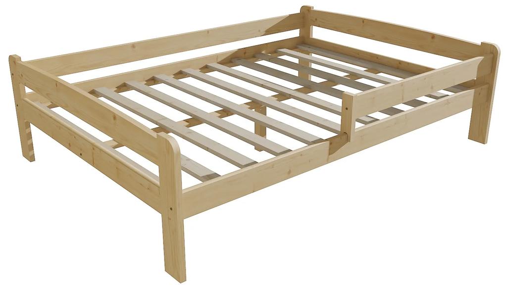 Vomaks Dětská postel se zábranou VMK009C KIDS Rozměr: 70 x 160 cm, Barva: surové dřevo