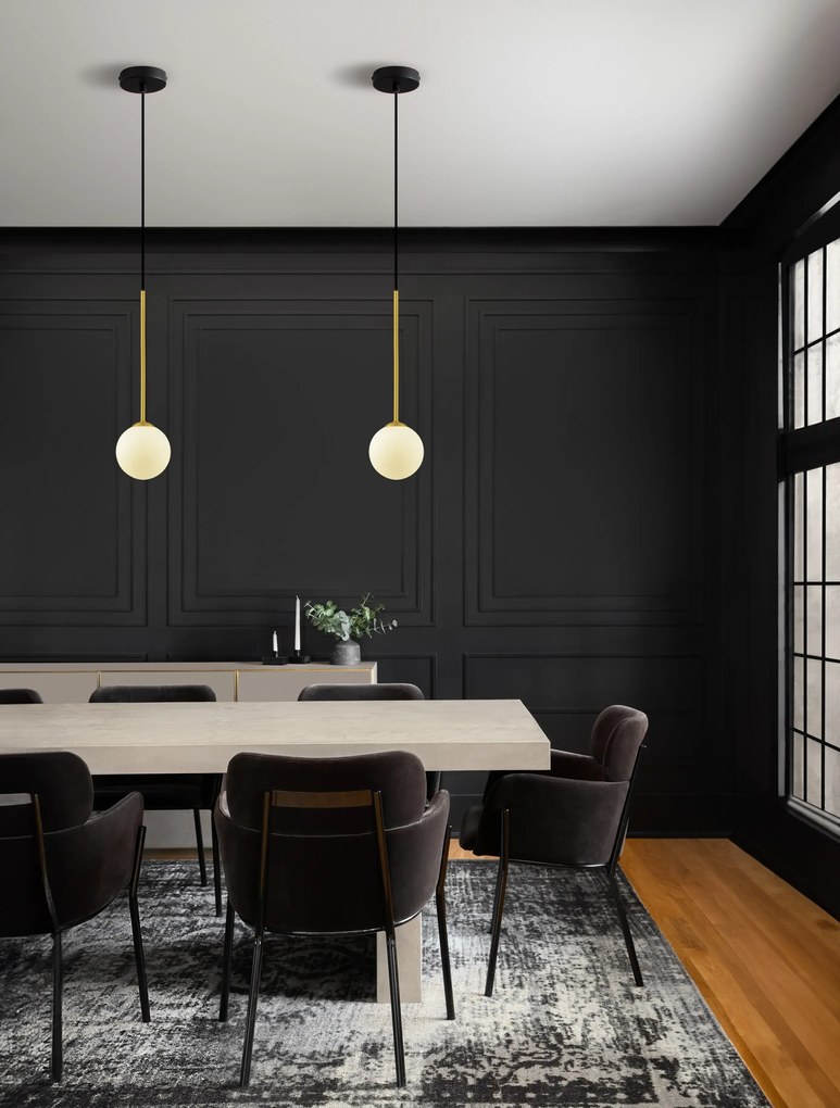 Satina zlato-černo-bílý designový lustr Savoy 163