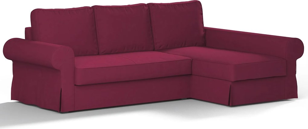 Potah na pohovku IKEA Backabro rozkládací se šezlongem barva švestková