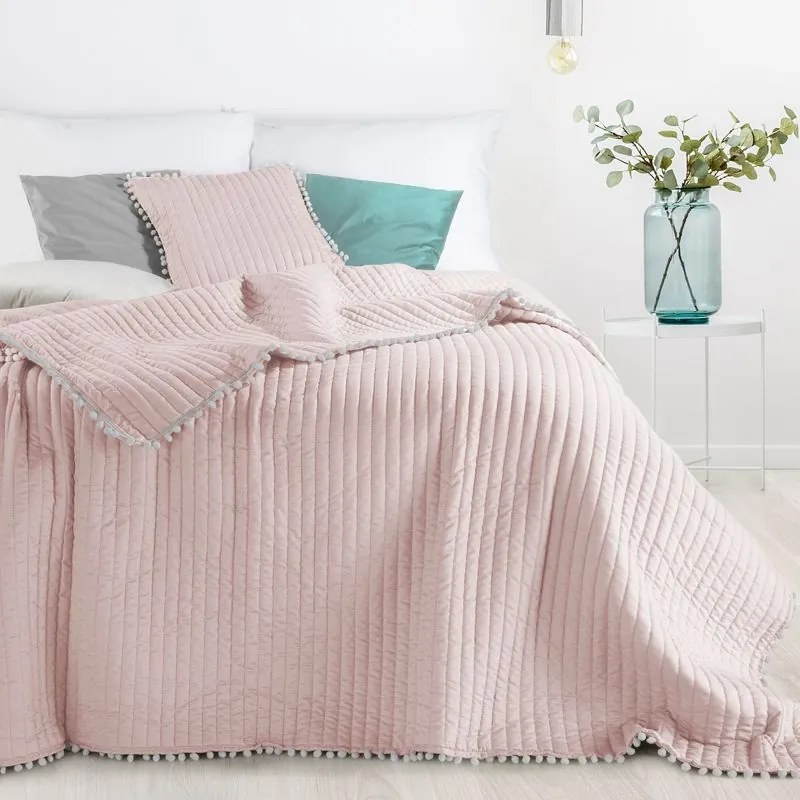Přehoz na postel MIAMI 220x240 cm růžová Mybesthome
