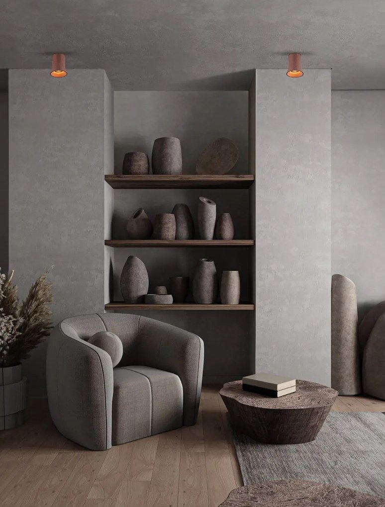Designové Stropní svítidlo Aku Červená