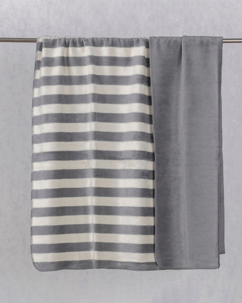 Deka Cotton Cloud 150x200cm Gray Stripes