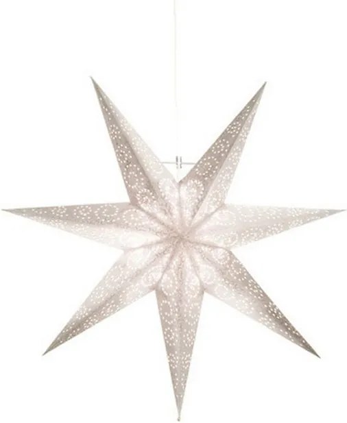Svítící hvězda na zavěšení STAR TRADING Antique - bílá