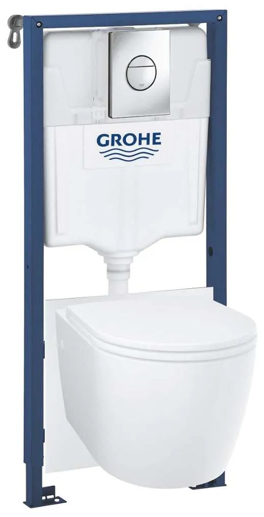 Grohe Start Round - Set předstěnové instalace, klozetu Start Round, sedátka Softclose a tlačítka Sail, chrom 103846SH00
