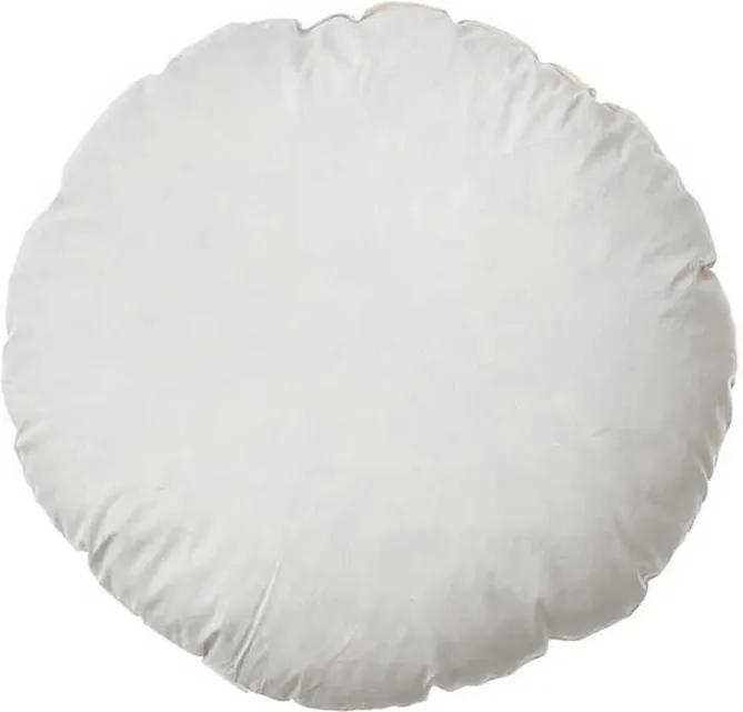 BUNGALOW Péřová výplň do polštáře Ø45cm, bílá barva, textil