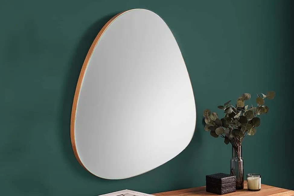 Designové nástěnné zrcadlo s dřevěným rámem Salome dub 70cm