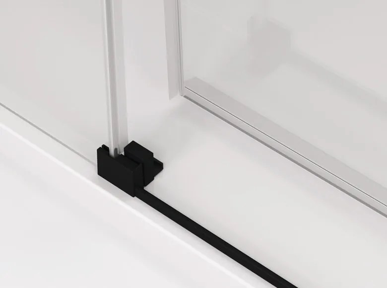 Sanswiss CADURA CAS2 posuvné sprchové dveře 150 cm Šířka: 1500 mm, Profil: Černá, Sklo: Shade 68