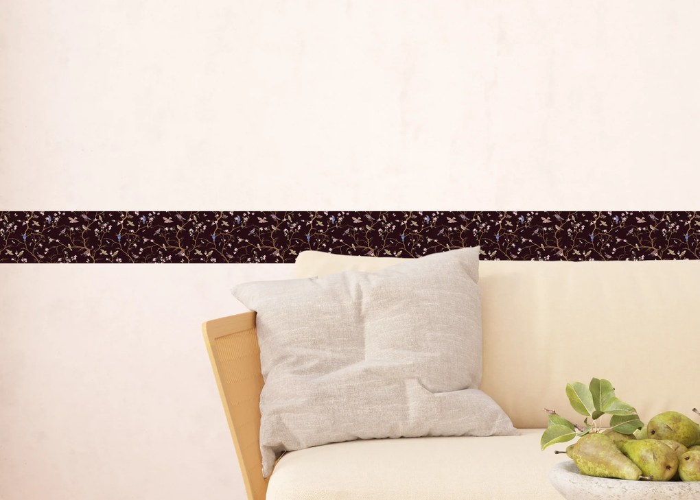 Samolepící bordura na zeď Zpěv Stromů | 5 m x 13.8 cm | DWB8259