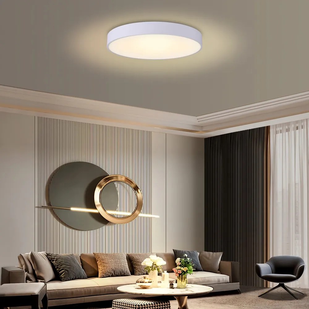 Immax NEO RONDATE SLIM Smart stropní svítidlo 60 x 7cm 53W 3710lm bílé Zigbee 3.0