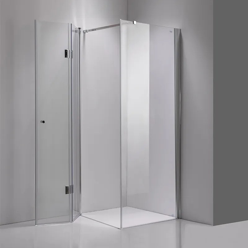 BPS-koupelny Čtvercový sprchový kout HYD-SK1180B 90x90 chrom/transparent - bez vaničky