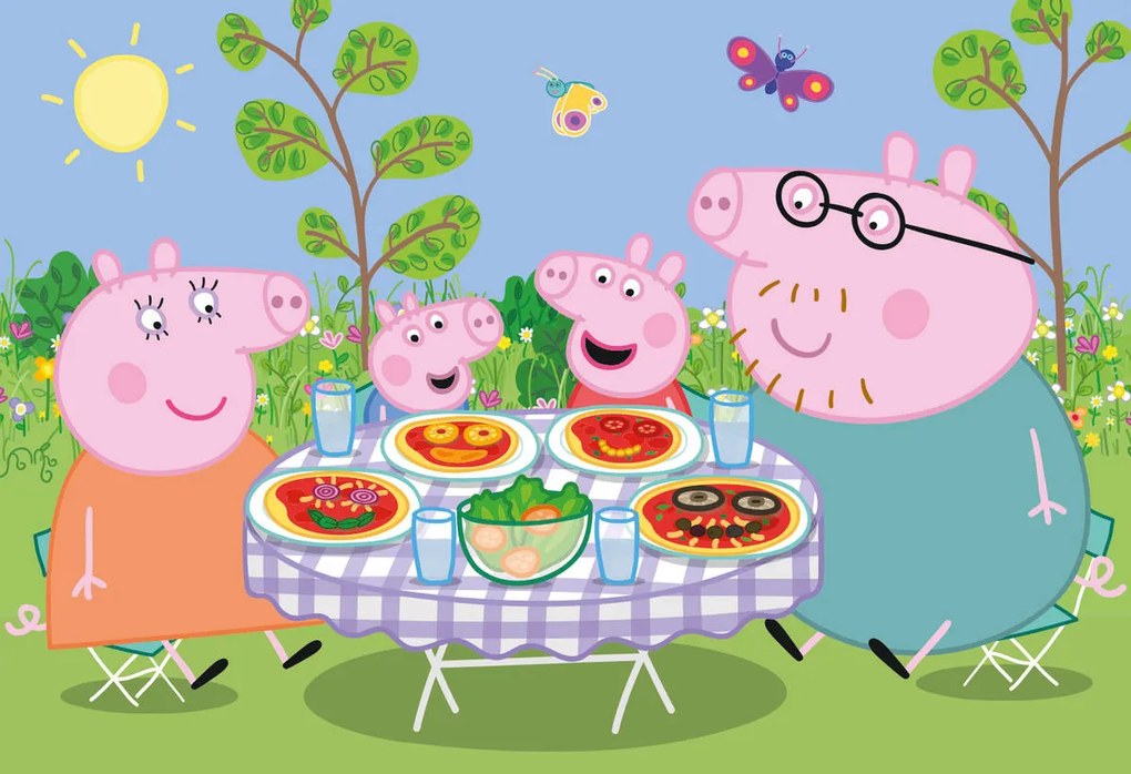 DINO Puzzle Peppa Pig Na dovolené 2x48 dílků 26x18cm skládačka dn381711