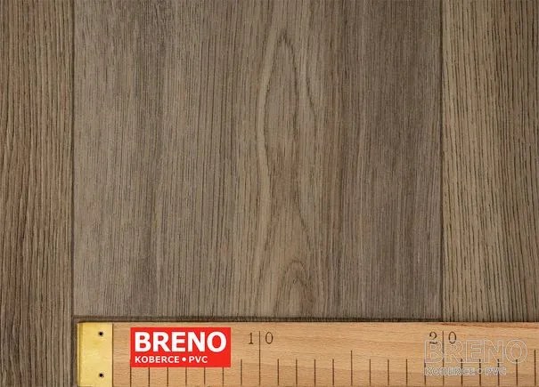 Breno PVC BLACKTEX Columbian Oak 649M – tmavě hnědé dřevo, šíře 400 cm