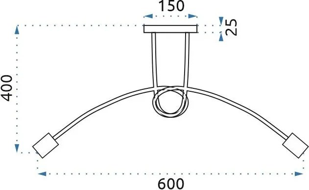 Toolight Paradise, stropní svítidlo 3xE27 392227, černá, OSW-04009