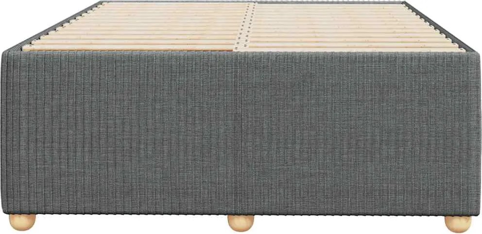 Rám postele bez matrací tmavě šedá 120x190 cm textil 3284922