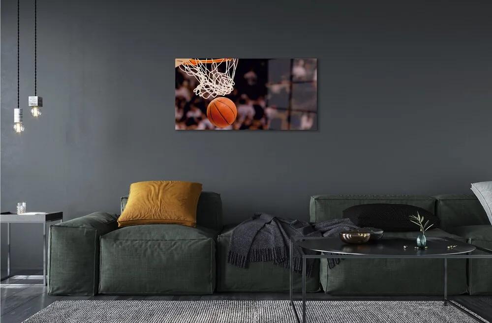 Obraz na skle Basketball 125x50 cm