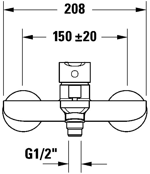 Duravit DC5230001046 - Vanová baterie D-CODE matná černá