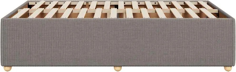 Rám postele bez matrací taupe 120x190 cm textil 3284925