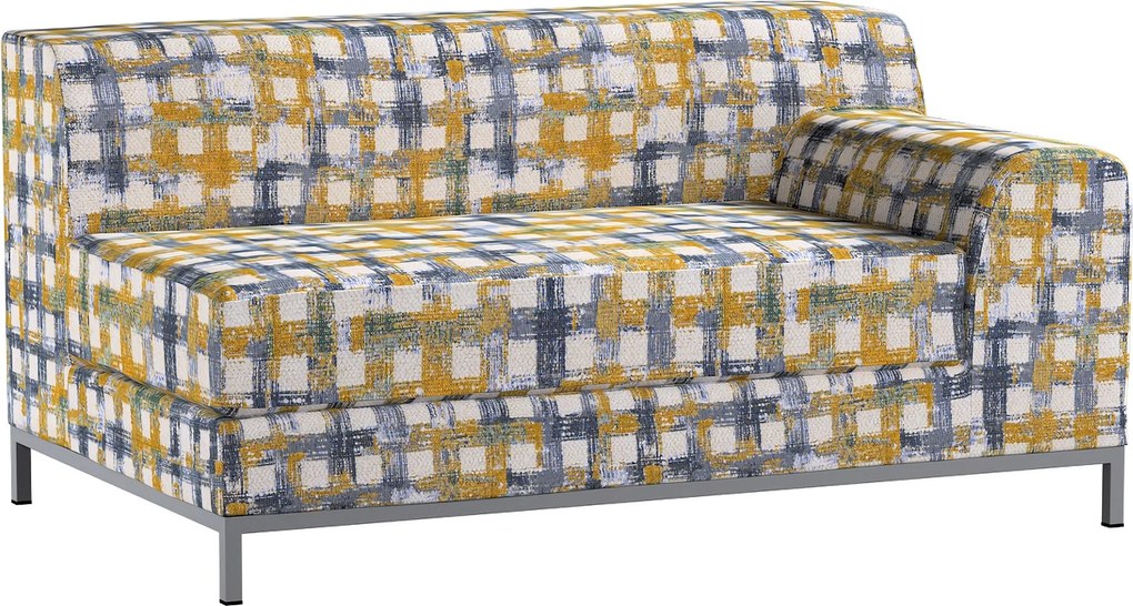Potah na pohovku IKEA, pravé provevedení Kramfors 2-místná barva modrá látka pletený vzor, vzorované