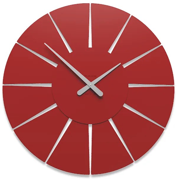 Designové hodiny 10-212 CalleaDesign Extreme M 60cm (více barevných variant) Barva béžová (nejsvětlejší)-11 - RAL1013 Dýha tmavý dub - 83