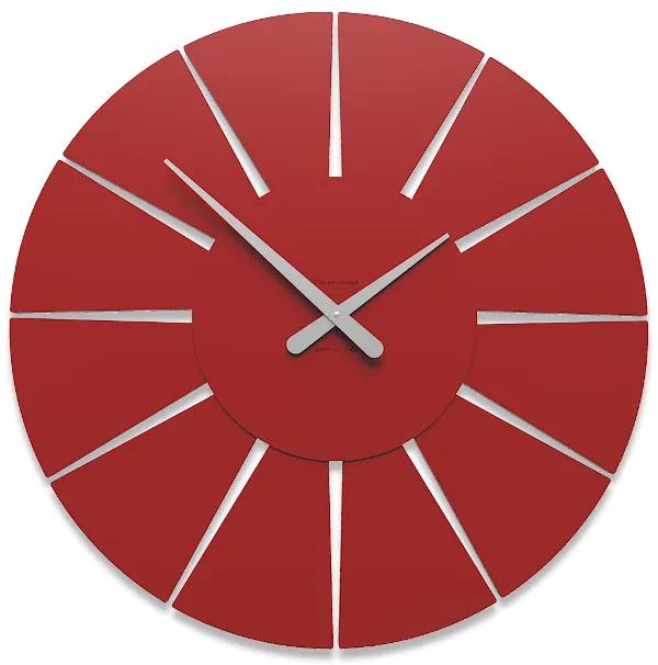 Designové hodiny 10-212 CalleaDesign Extreme M 60cm (více barevných variant) Barva broskvová světlá-22 Dýha bělený dub - 81