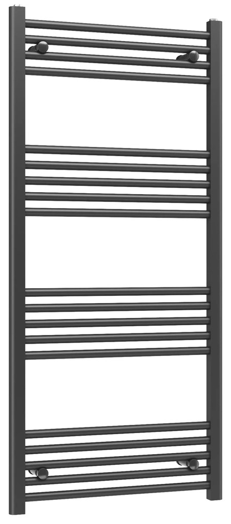 Gamma Erga Basic, topné těleso 1300x600 mm, 591 W, černá, ERG-LAV-BASIC-13060-BK