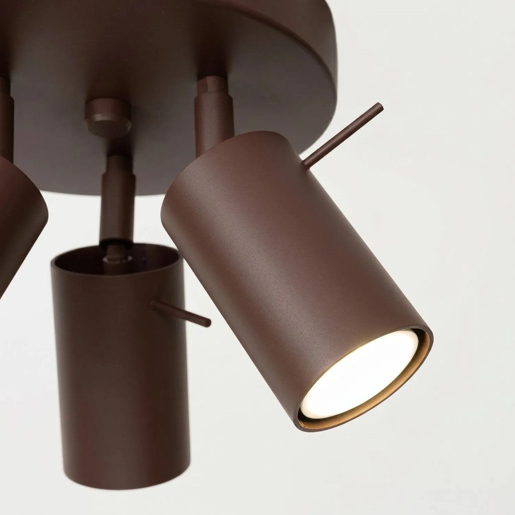 Sollux Lighting Stropní svítidlo RING 3P hnědé
