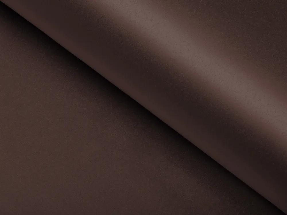 Biante Saténový běhoun na stůl polyesterový Satén LUX-L042 Čokoládově hnědý 45x120 cm