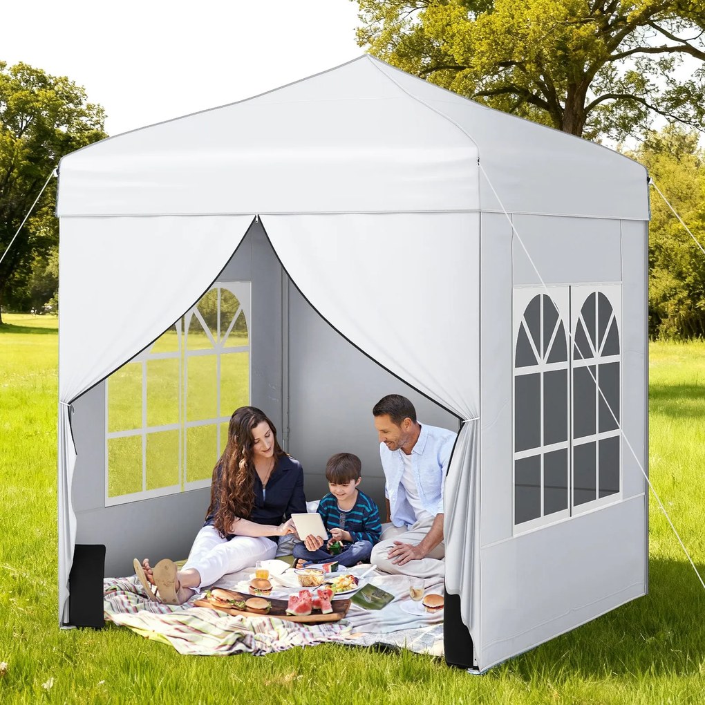 Costway Pop Up Pavilion Skládací zahradní altánek s odnímatelnými bočními