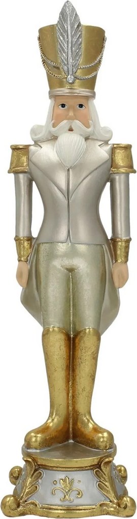 Figurka Louskáčka 42cm silver gold