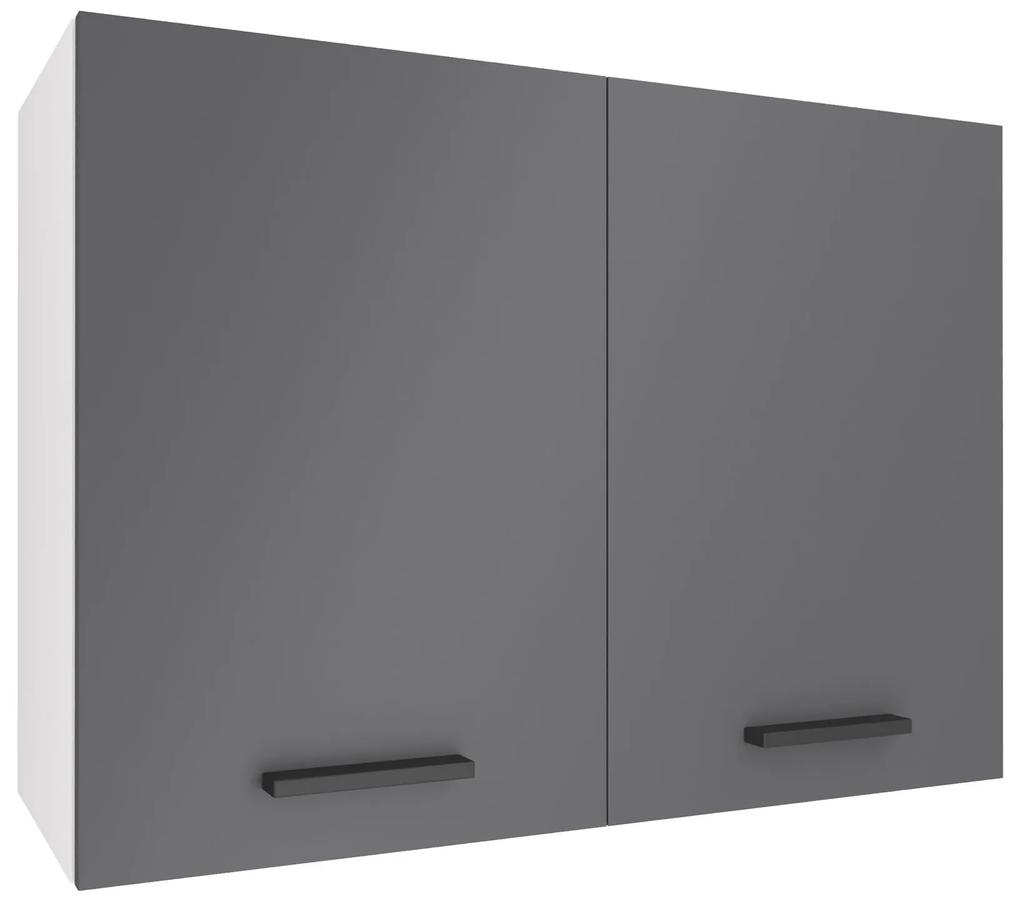 Kuchyňská skříňka Belini horní 80 cm šedý mat  TOR SG80/1/WT/SR/0/B1
