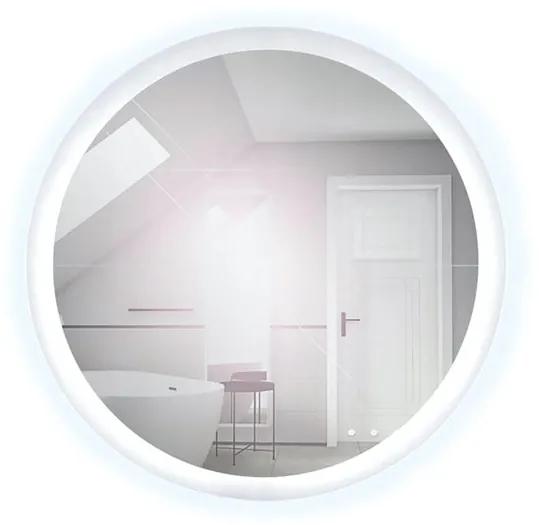 BPS-koupelny Zrcadlo závěsné s LED osvětlením po obvodu Nikoletta LED 10 Typ: dotykový vypínač, Rozměry (cm): ø 60 - (Nikoletta LED 10/60 TS)