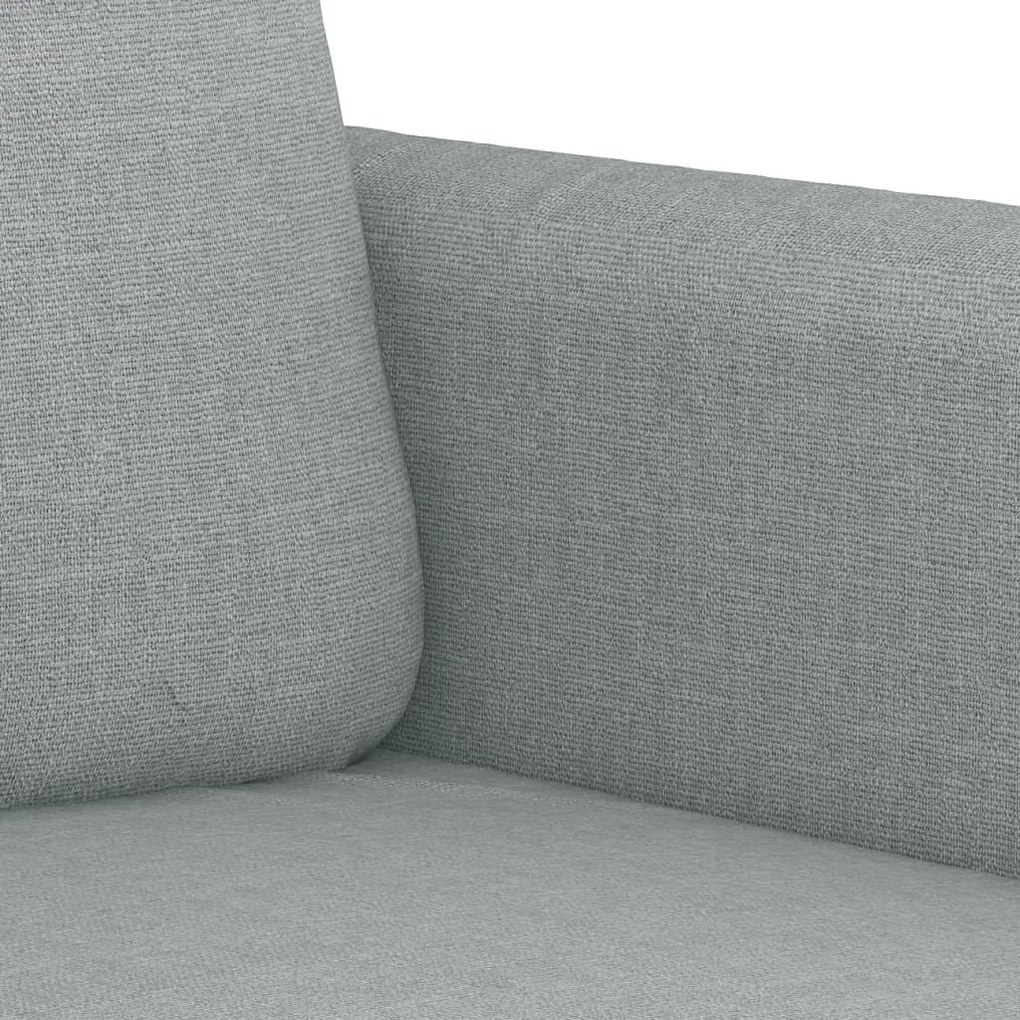 2dílná sedací souprava s poduškami světle šedá textil 3202086