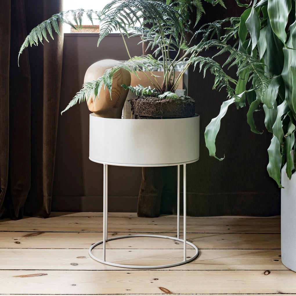 FERM LIVING Květináč Plant Box Round, Black