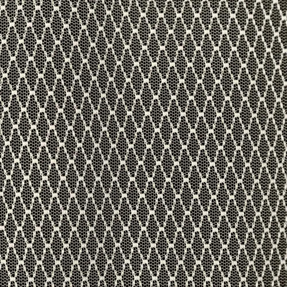Rand žakárová záclona BAKLAVA 23/1106 hrubé káro, s olůvkem, smetanová, výška 120cm (v metráži)