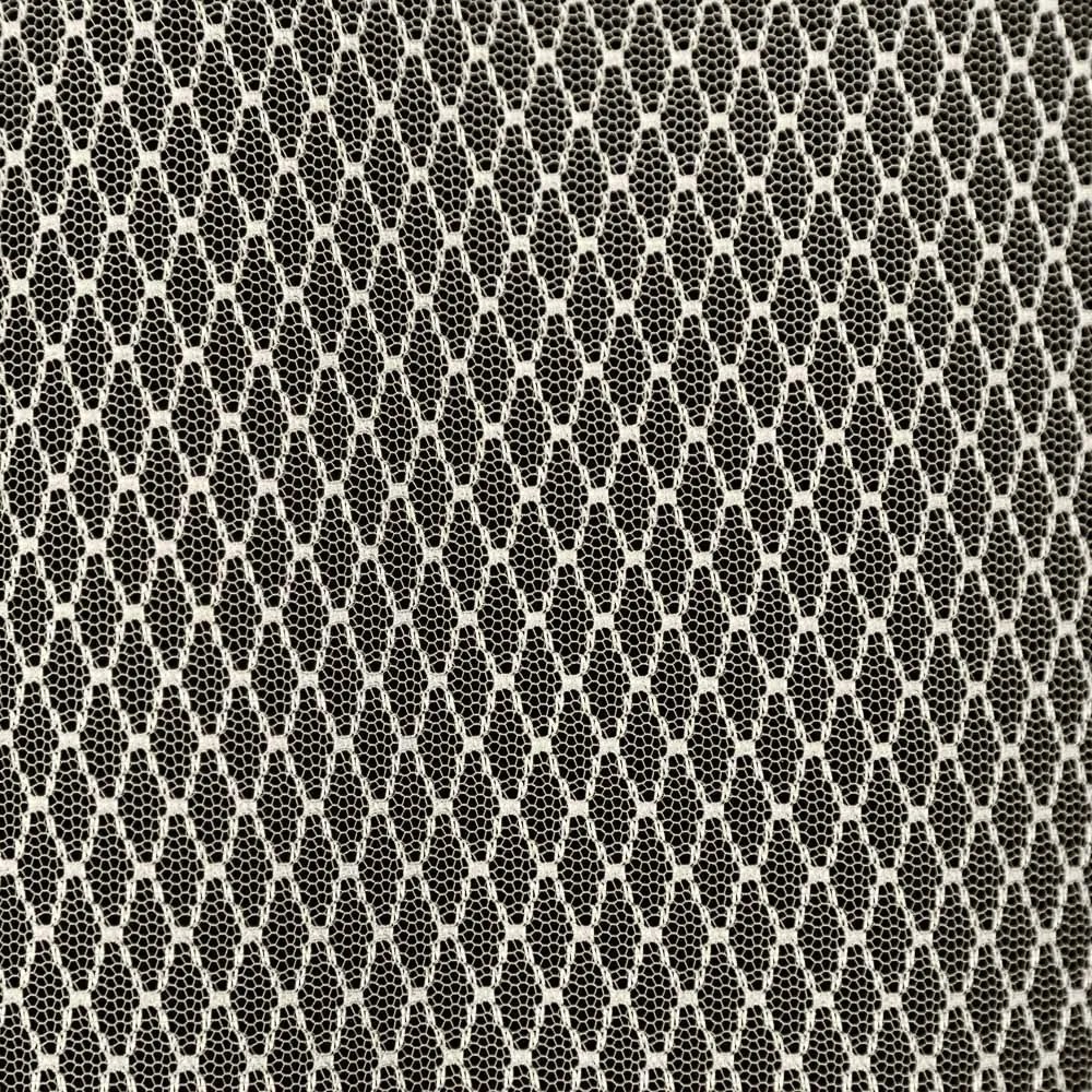 Rand žakárová záclona BAKLAVA 23/1106 hrubé káro, s olůvkem, smetanová, výška 260cm (v metráži)
