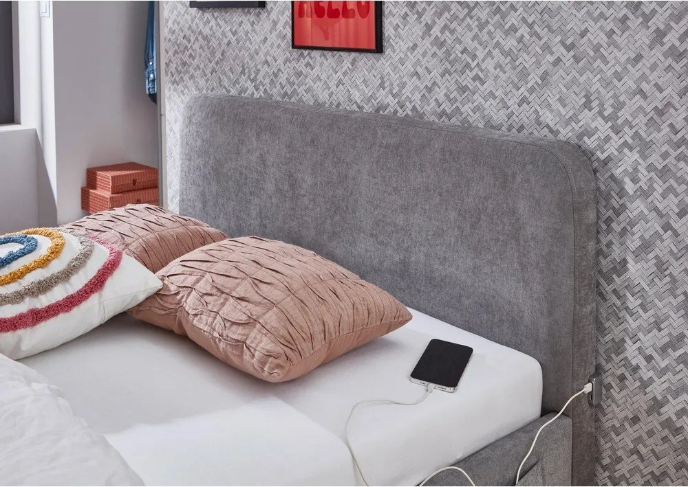 Šedá dětská postel bez roštu 140x200 cm Cosy – Meise Möbel