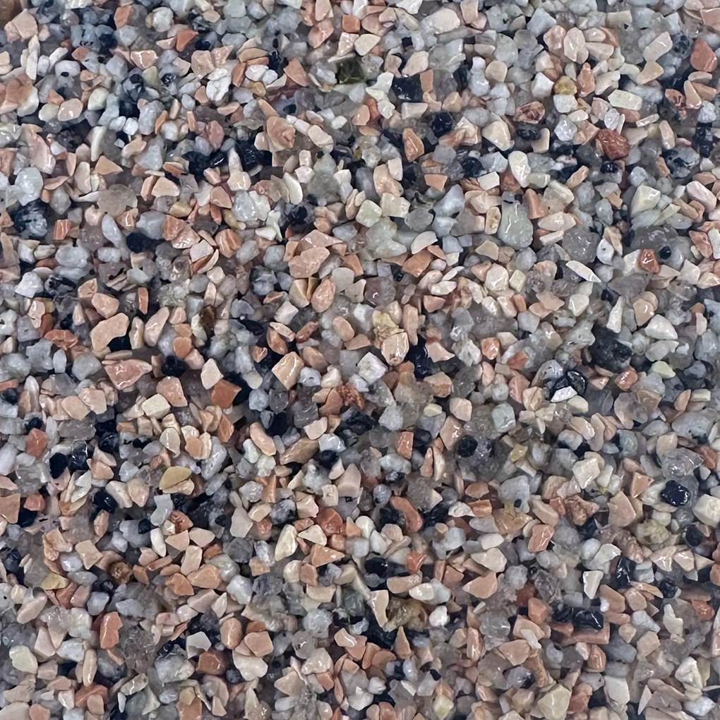 Báča Beton Marmolit na podlahu Rosa Baveno Frakce: Jemná (0,7 – 1,8 mm), vydatnost setu 1,8 m², Doporučené použití v: exteriéru - dvousložkový polyuretan