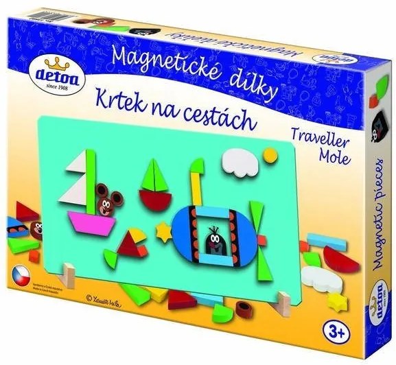 Puzzle detoa krteček na cestách - magnetické dílky