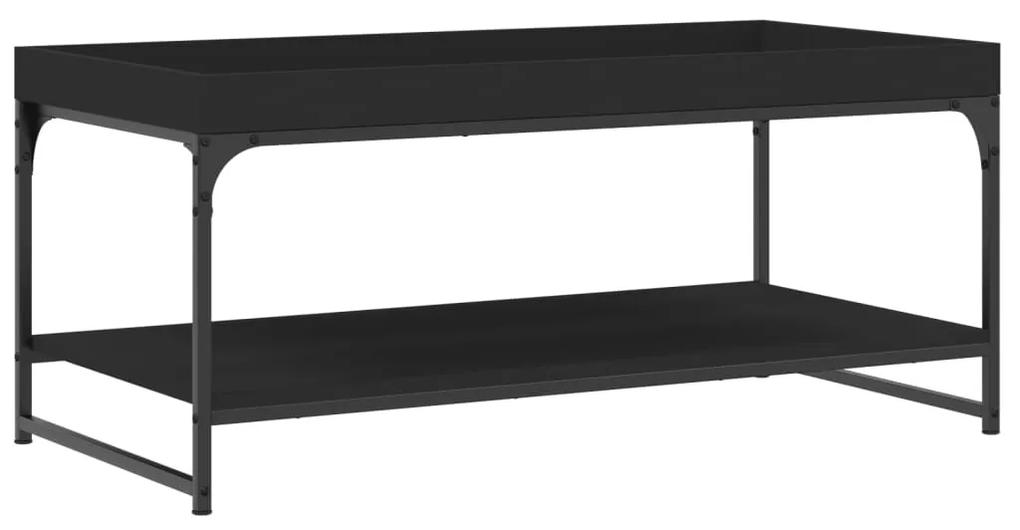 vidaXL Konferenční stolek černý 100 x 49 x 45 cm kompozitní dřevo