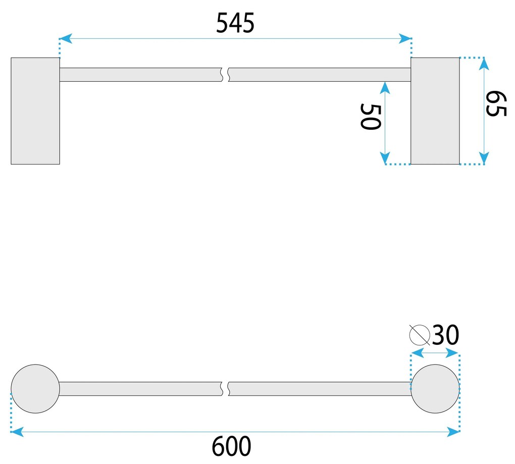 Koupelnový věšák REA PRISM 9703 kartáčovaná měď