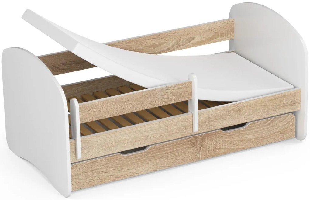 Dětská postel SMILE 140x70 cm dub sonoma