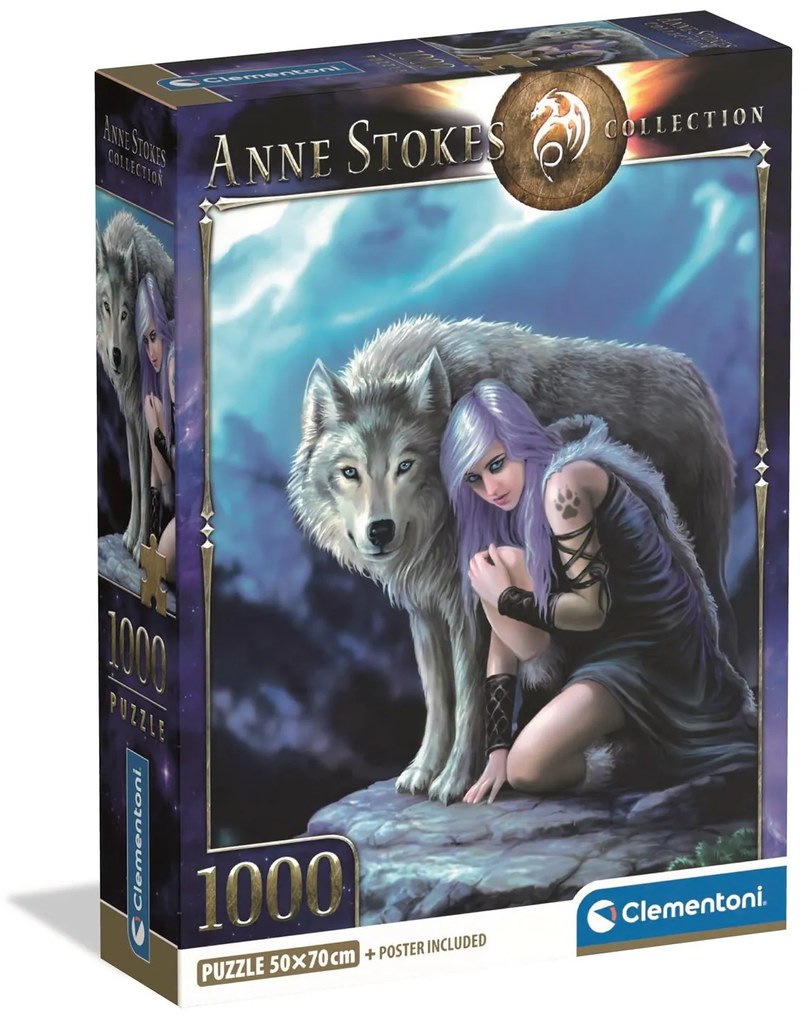 Clementoni - Puzzle 1000 Anne Stokes Ochránce
