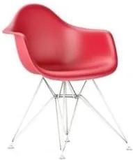Designová židle DAR, červená (RAL 9003)