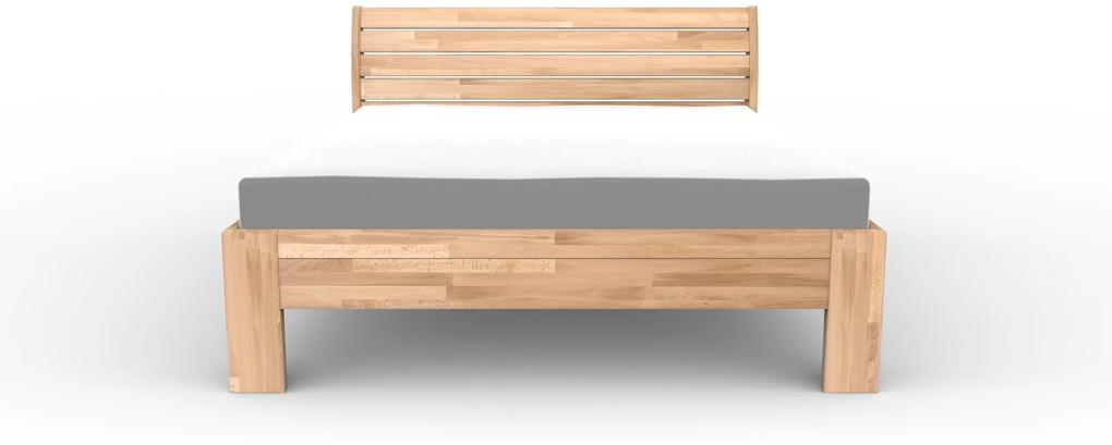 Masivní postel WALTZ - Solwo Design Dřevo a odstín oleje: BUK Cink - Olej odstín BO105, Rozměr spací plochy: 160x200