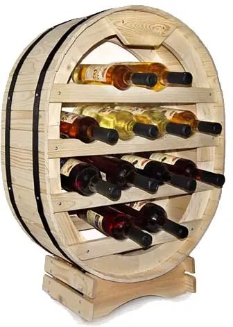 Stojan  na víno sud na 12 lahví